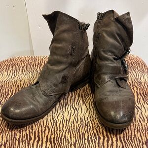 A.S.98 | Other | As98 Distressed Deep Gray Leather Boots | Poshmark